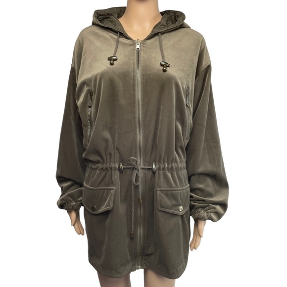 Out Brook | Jackets & Coats | Outbrook Velvet Womens Anorak Jacket 2x ...